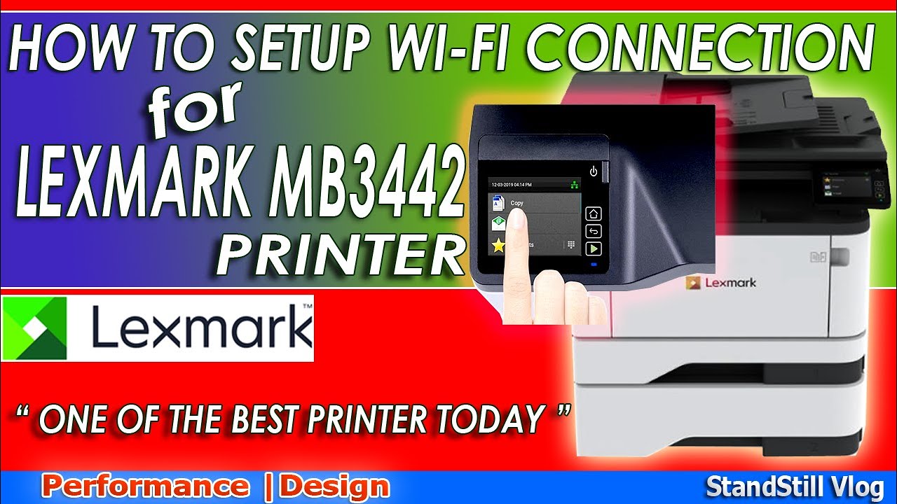 How to setup wifi connection for Lexmark MB3442 Printer - YouTube