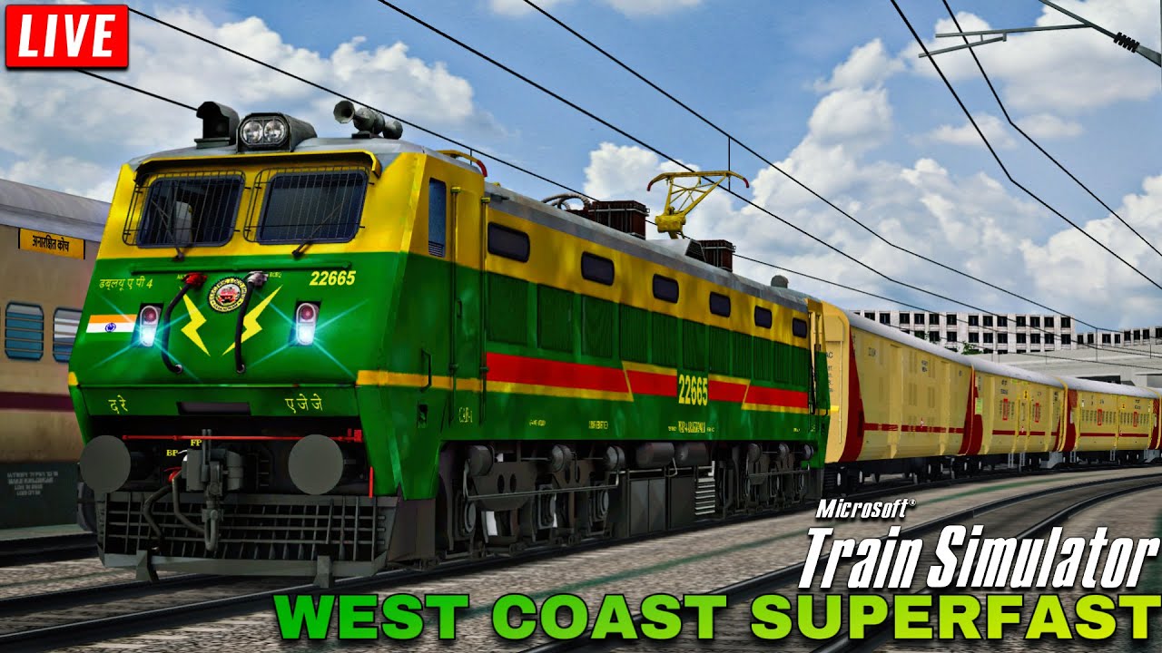 Ride in Sapthagiri WAP-4 with West Coast SF Exp • Indian Train ...