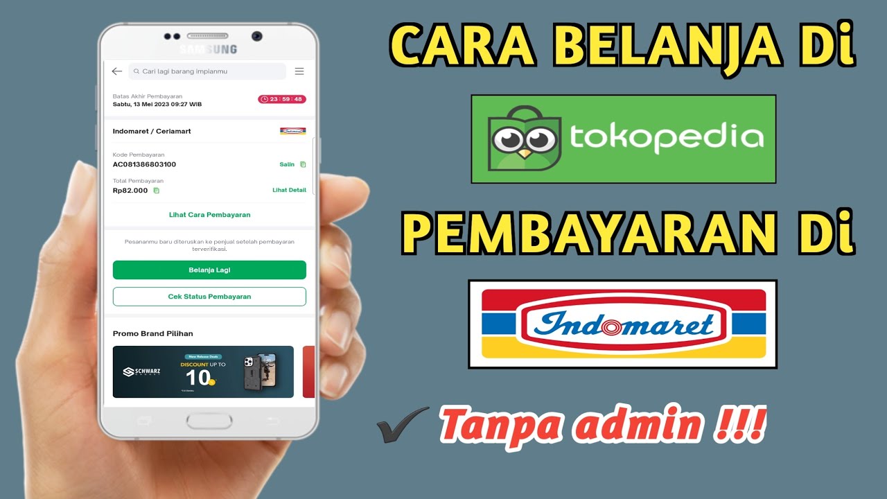 Cara bayar tokopedia di indomaret terbaru ( cara bayar tokopedia lewat ...