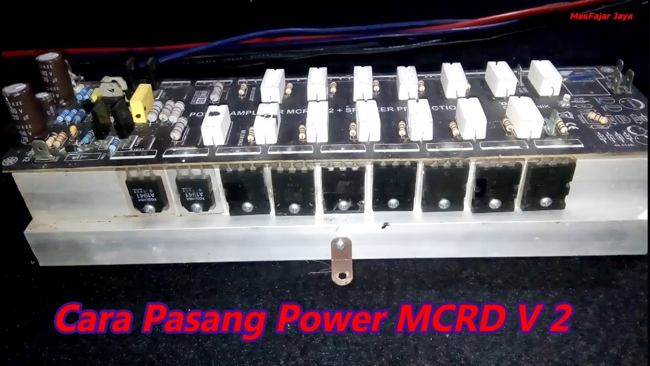 Cara Pasang power MCRD V2 - YouTube