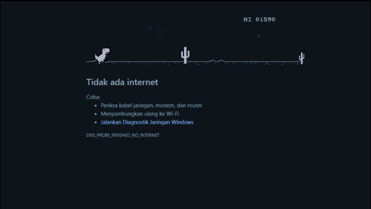 Chrome Dino Runner - T-Rex - No Connection Game - YouTube