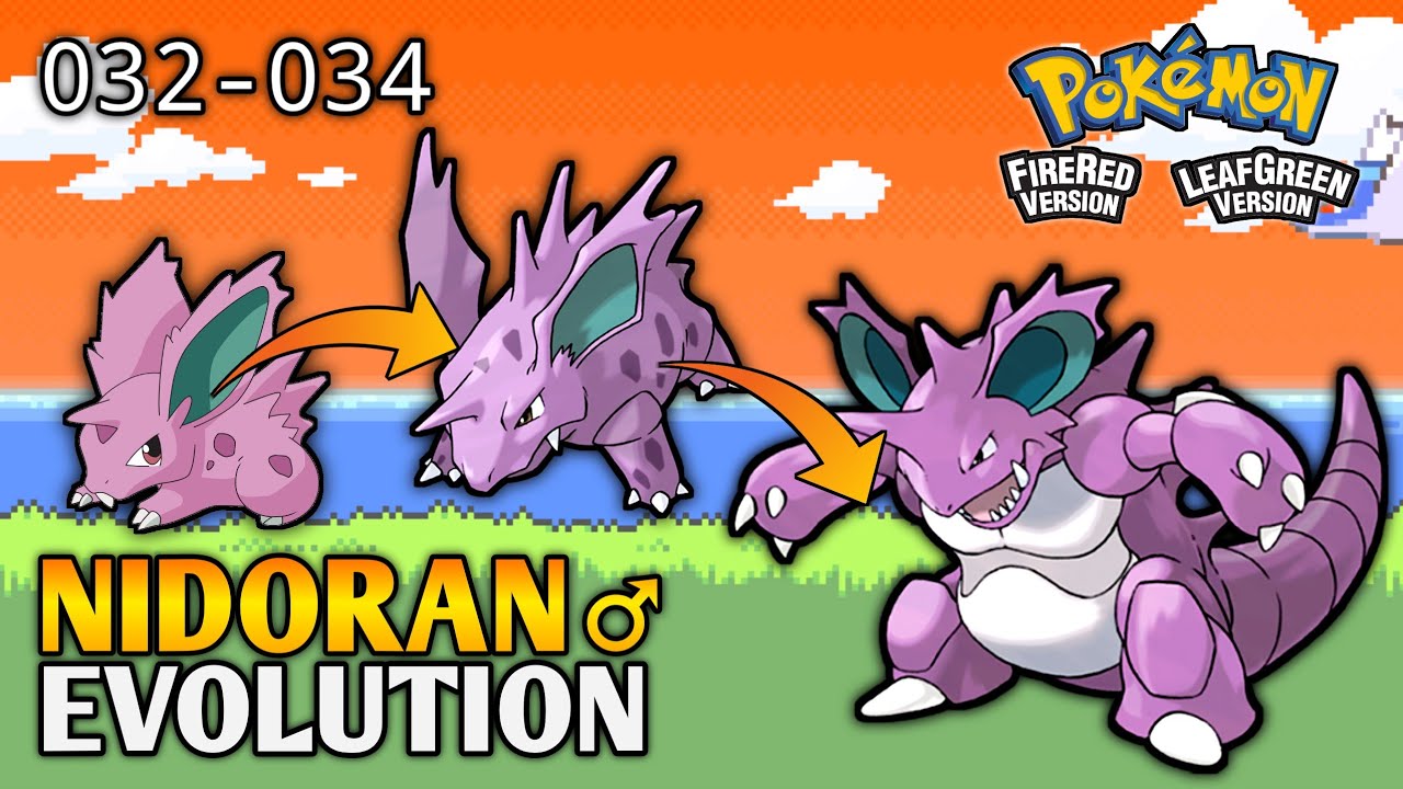 How To Evolve Nidoran ♂ Into Nidorino And Nidoking In Pokemon Fire Red ...