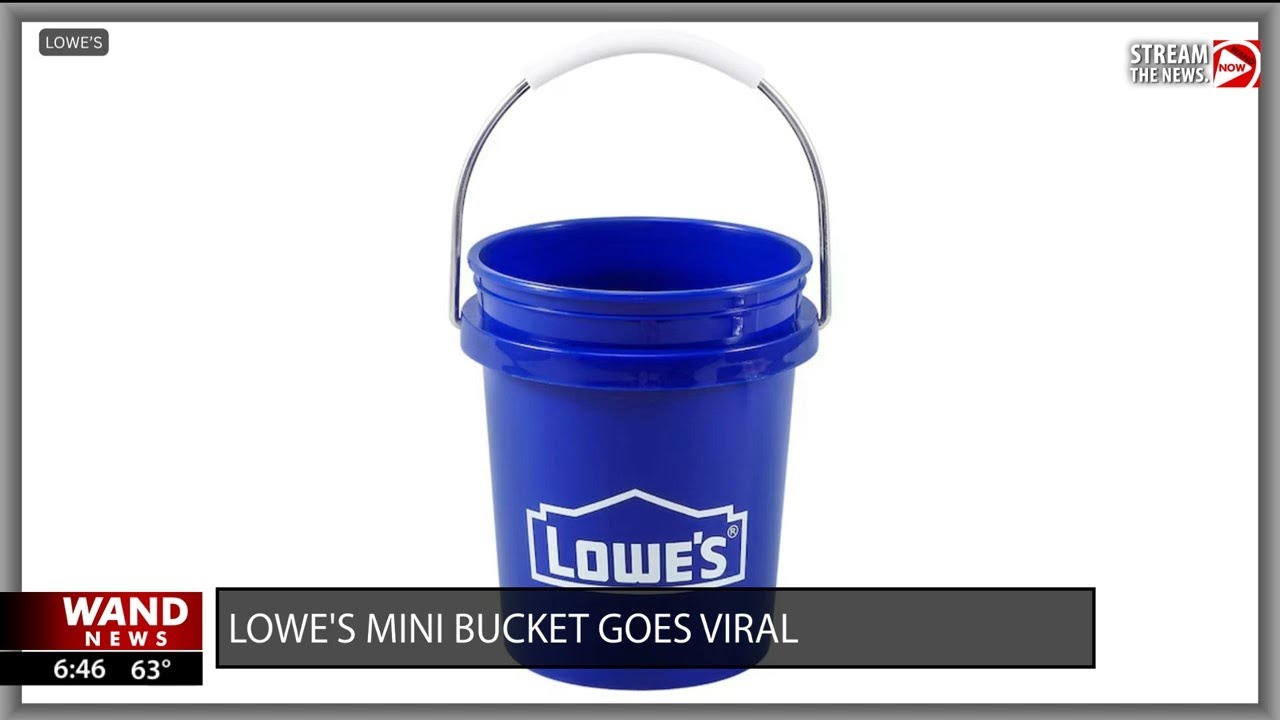 Lowe's mini bucket goes viral - YouTube
