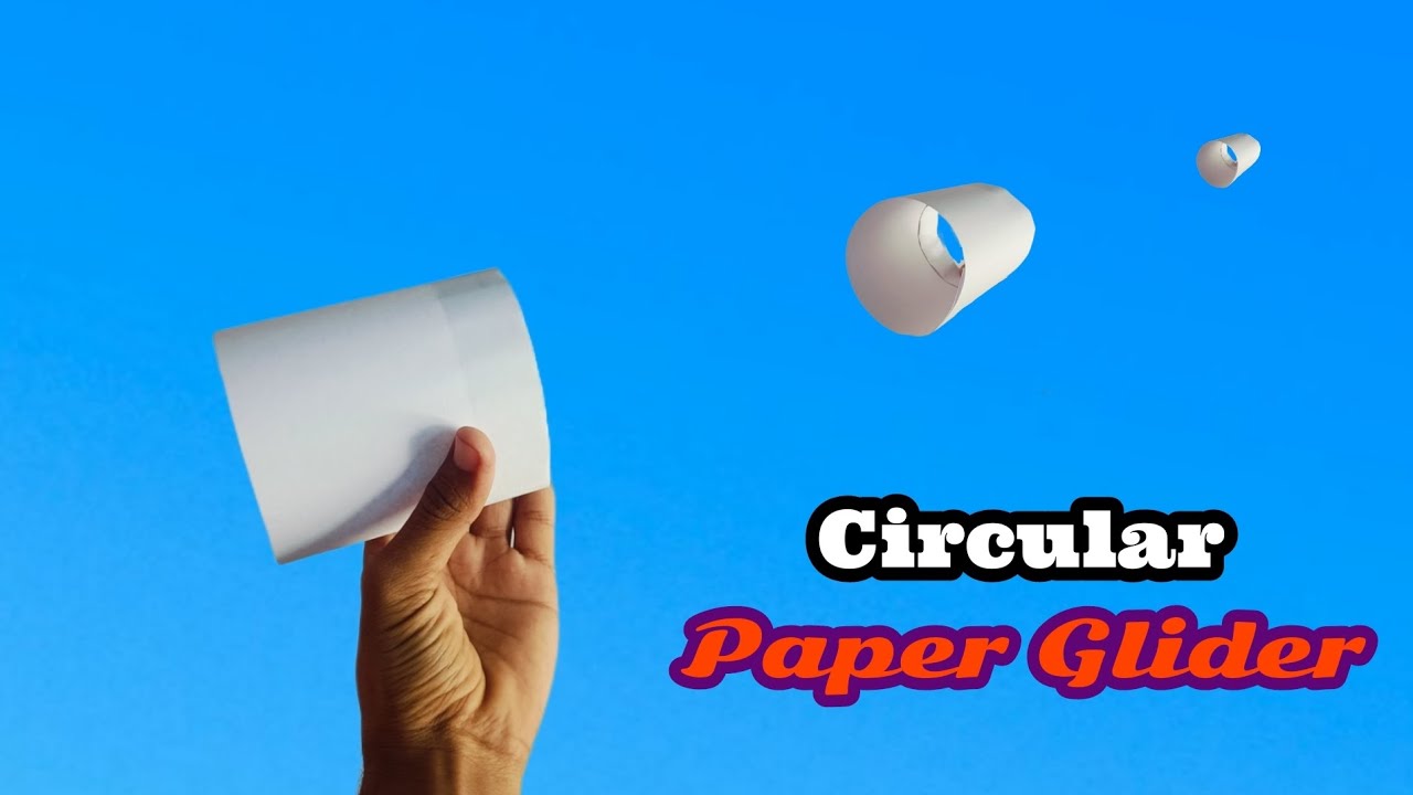 Viral Circular Paper Glider | Easiest paper glider toy | how to make ...