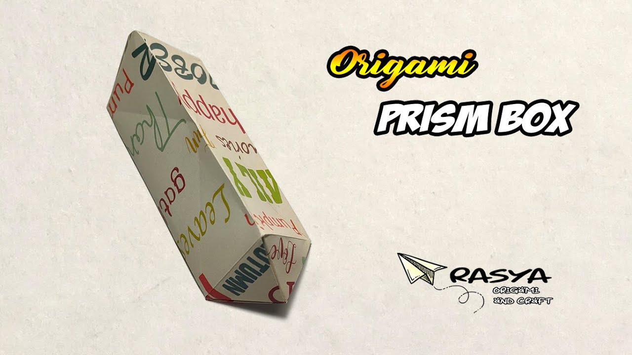 Origami Prism Box - YouTube