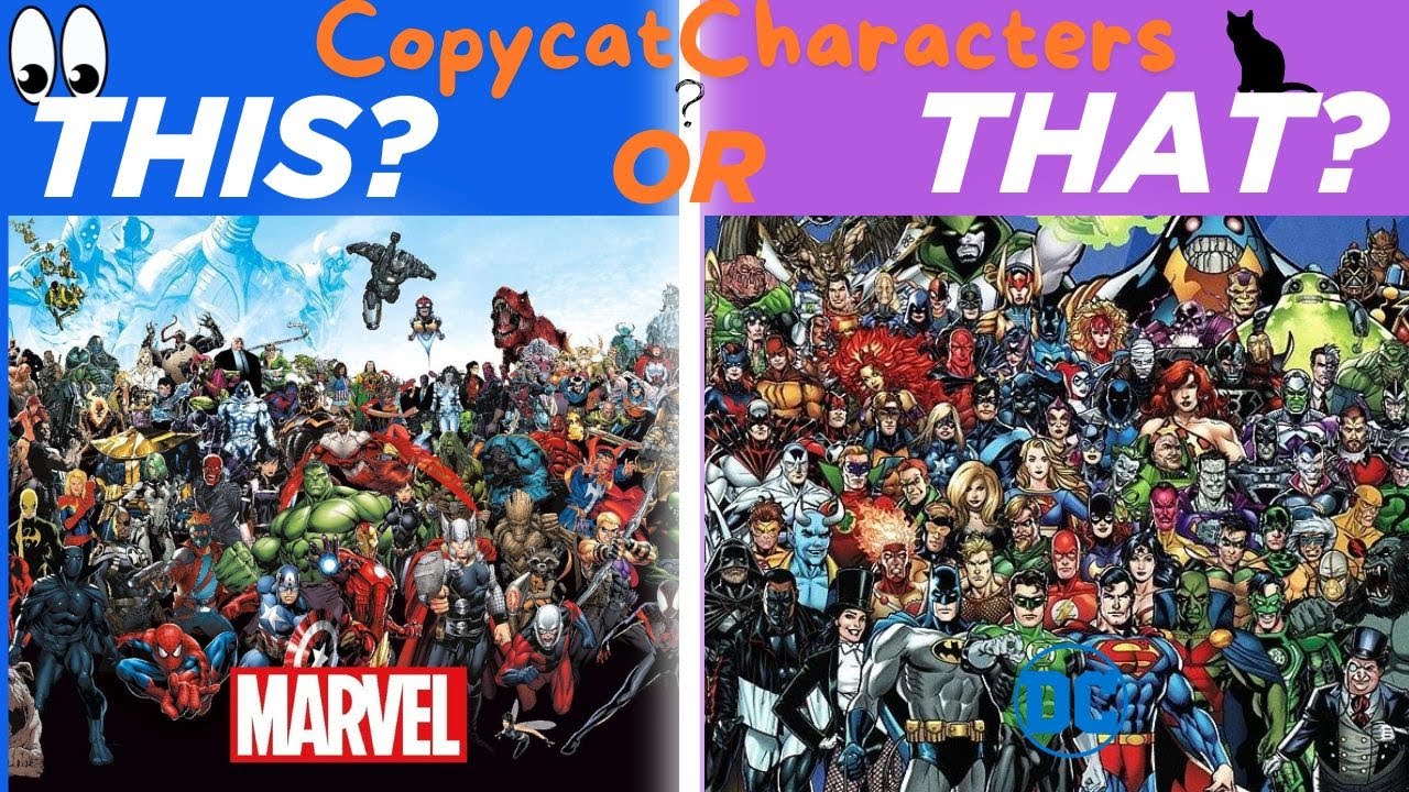 Marvel vs. DC: The Battle of the Copycat Characters part-2 #marvel #dc ...