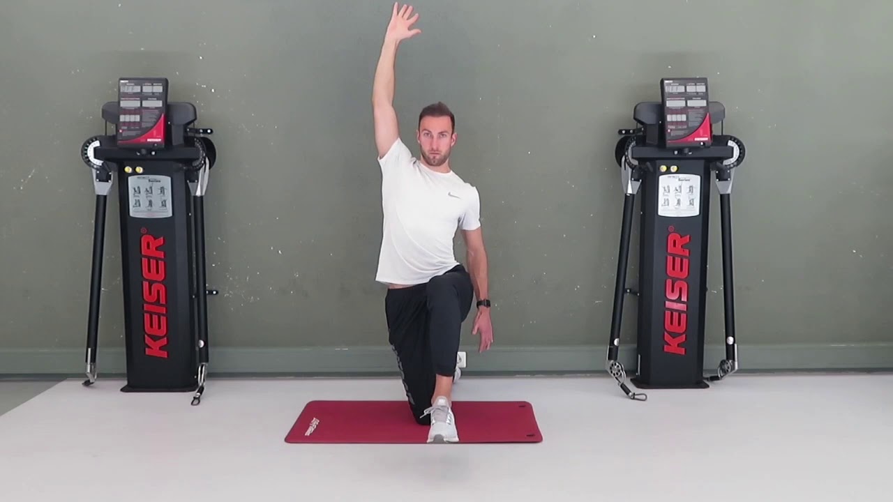 Half kneeling hip-lock - YouTube