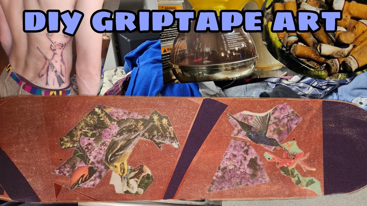 diy griptape art - YouTube
