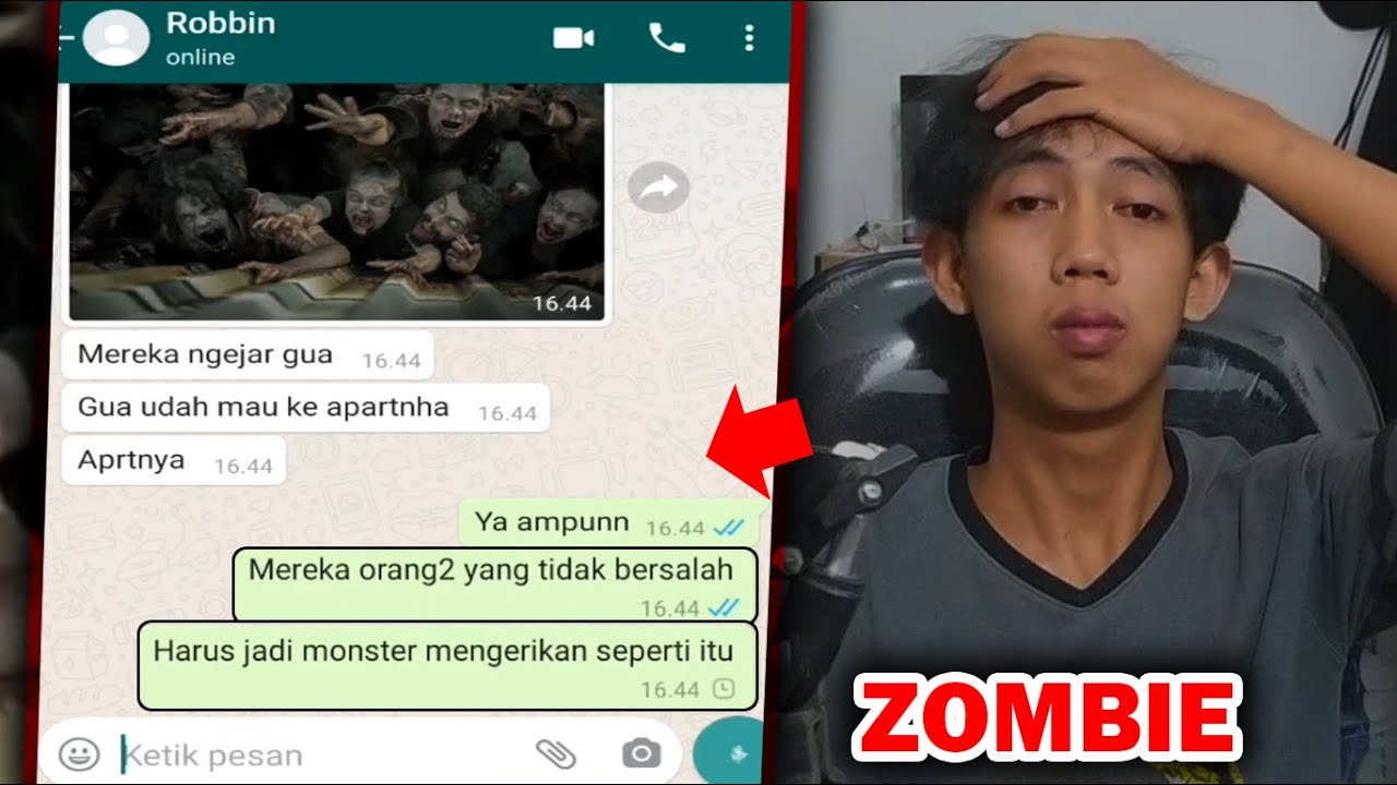 ZOMBIE, KETIKA SATU KOTA TERINVKSI ZOMBIE 😱|CHAT HISTORY HORROR - YouTube