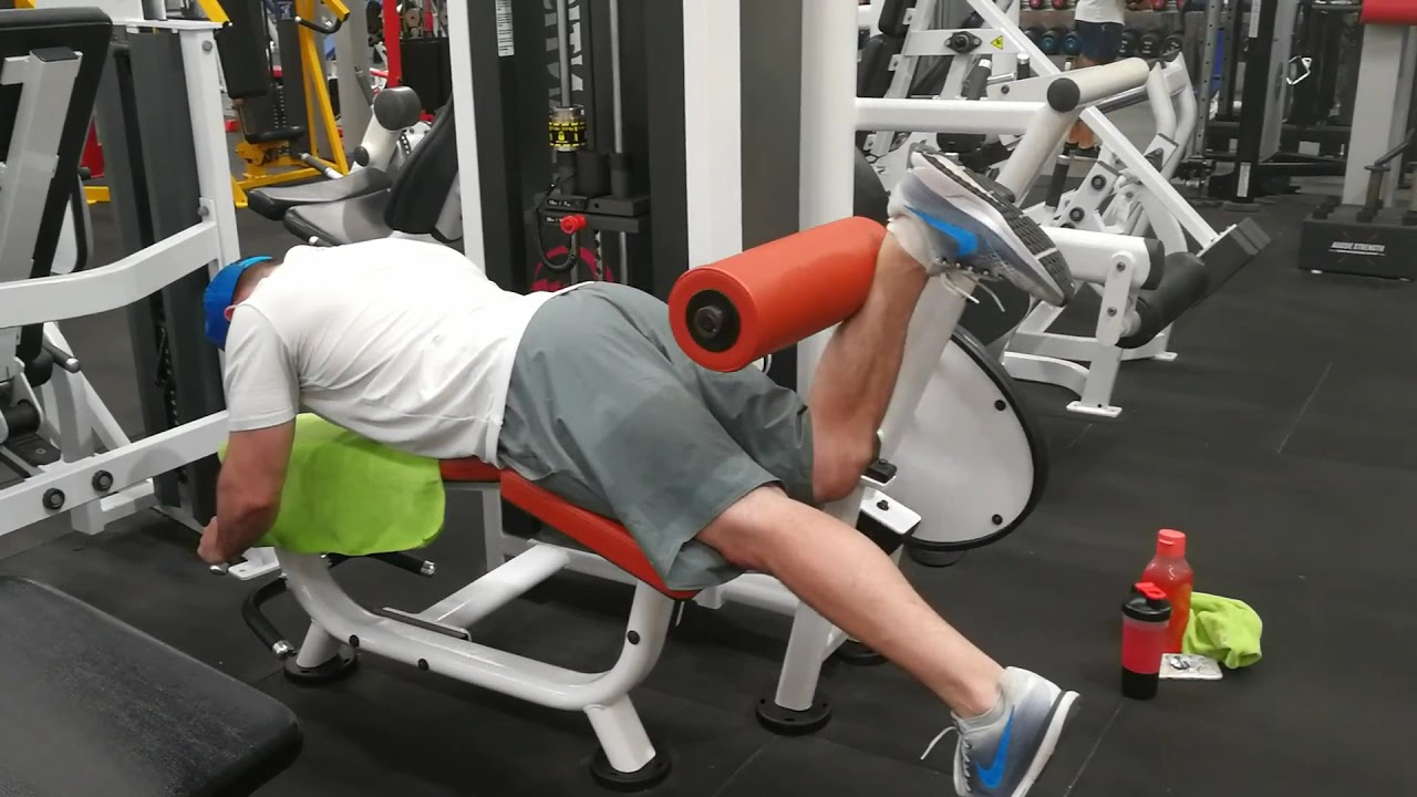 Atlantis Lying leg curl / single leg primer - YouTube