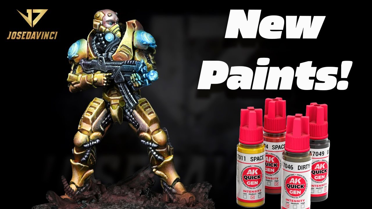 Painting an Infinity Miniature with the NEW AK Quick Gen! - YouTube