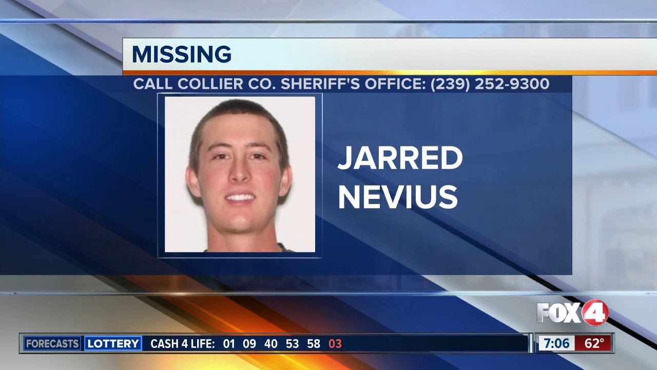 Collier County man Jarred Nevius reported missing - YouTube
