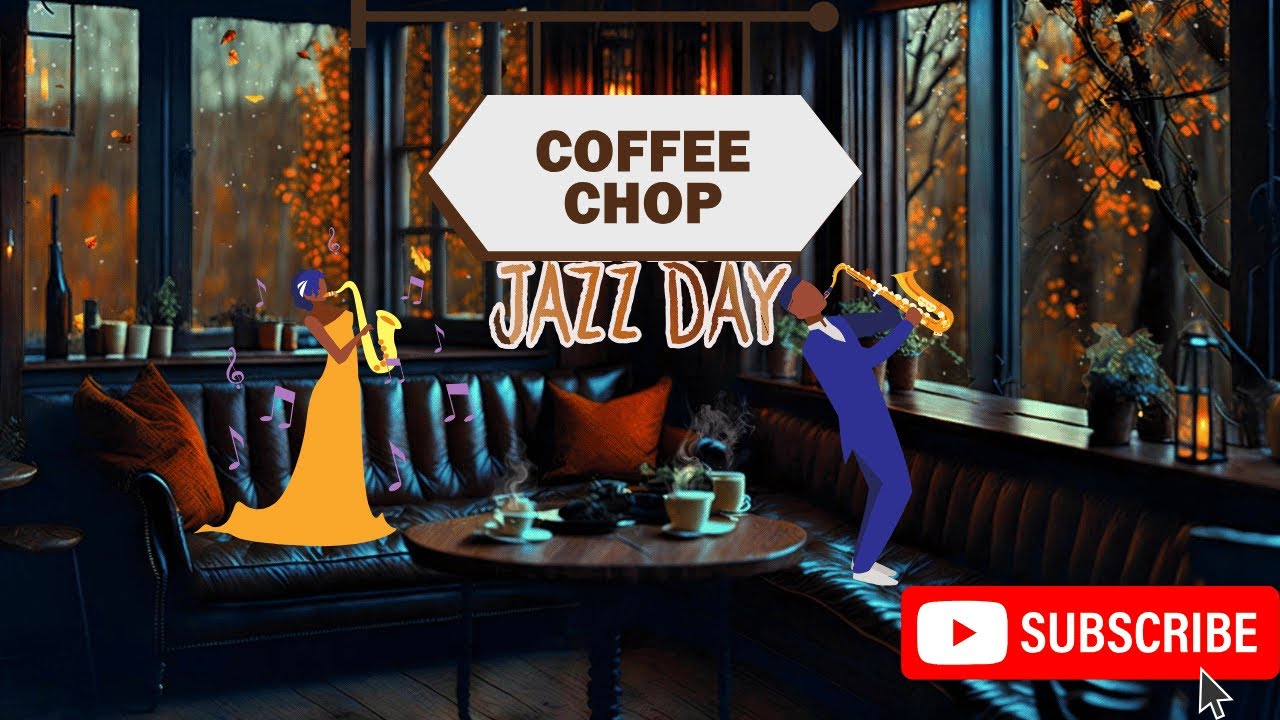 Smooth Jazz at Night Coffee Shop Ambience for Working, Studying ...