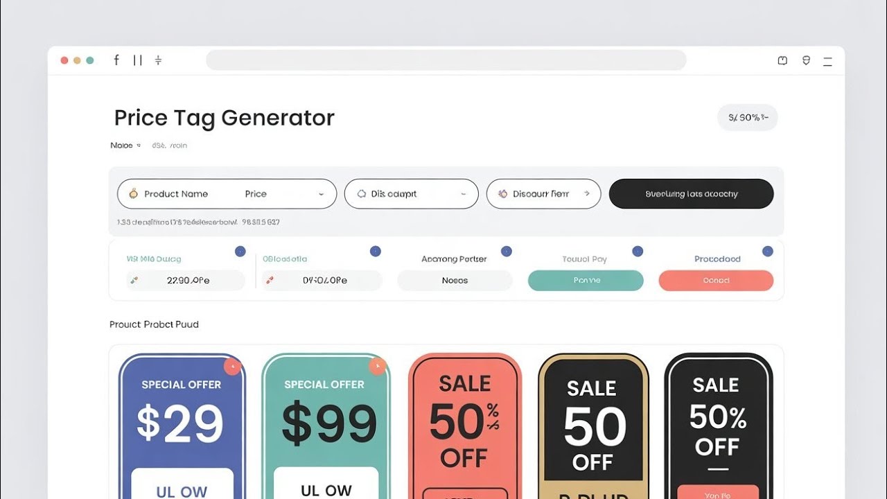 Gerador de Placas de Preço feito com HTML, CSS e JavaScript - YouTube