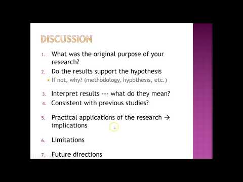 APA Discussion Section - YouTube