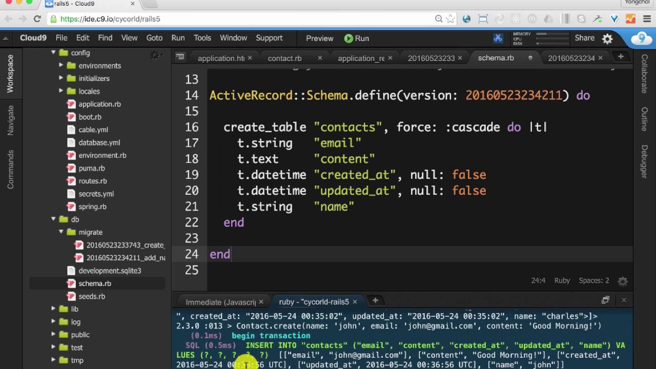 2-3 Rails Console - YouTube