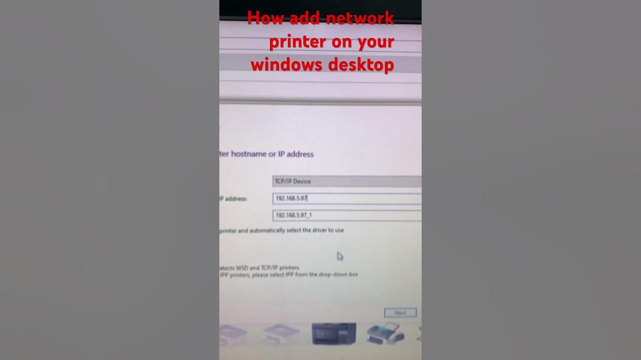 How to connect network printer on windows 10 / 11 #shorts - YouTube