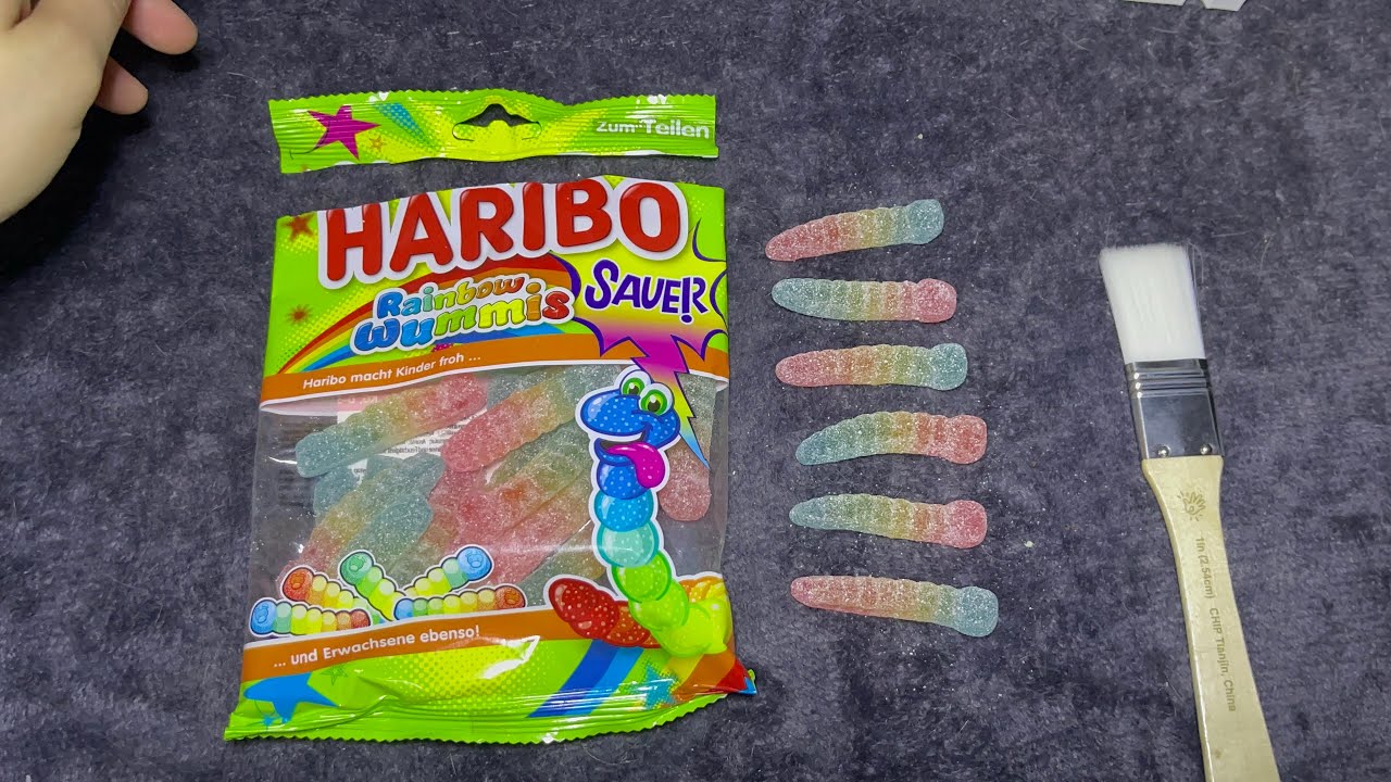 ASMR HARIBO Rainbow Wummis! - YouTube