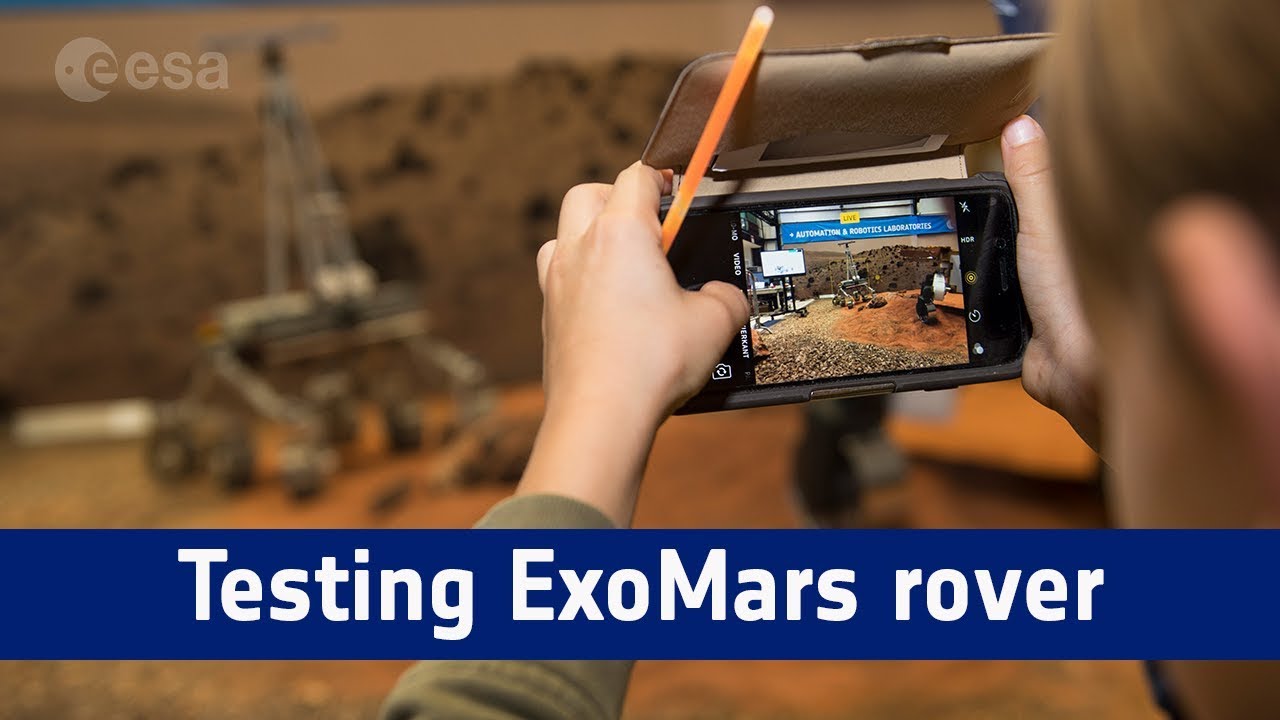 ExoMars rover self-driving software test - YouTube