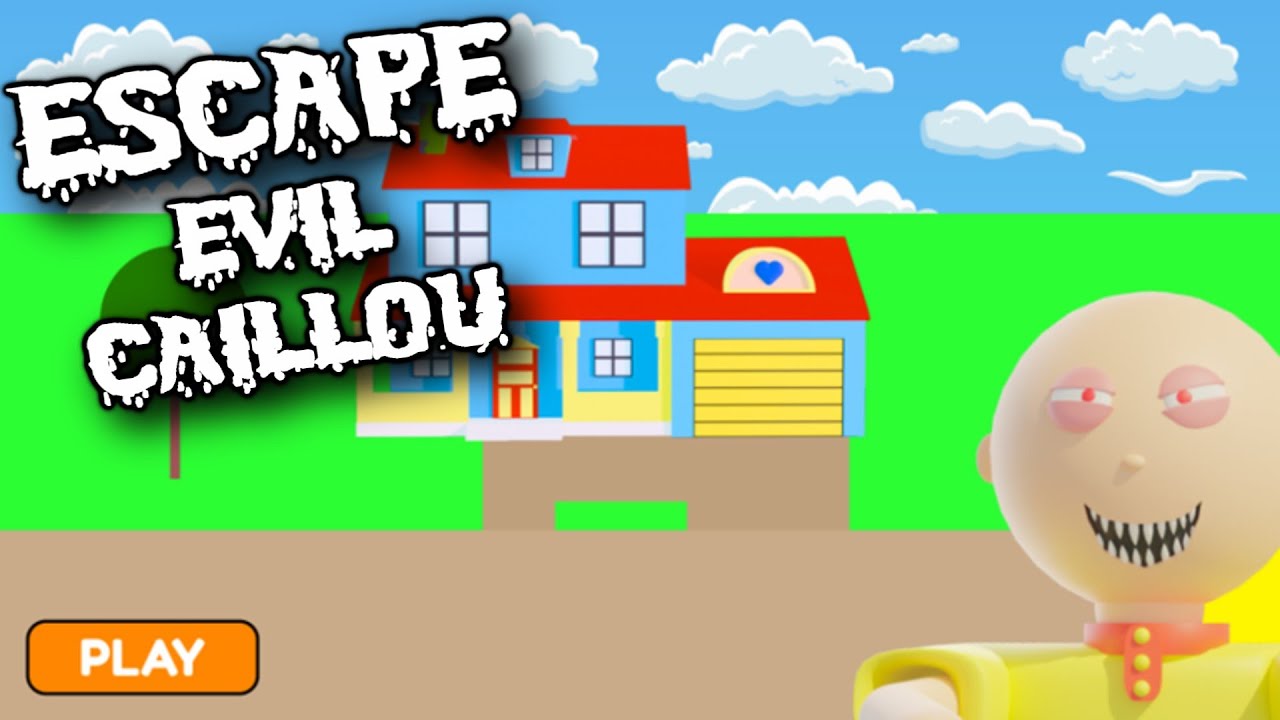 ESCAPE EVIL CAILLOU OBBY ! Full Walkthrough - YouTube