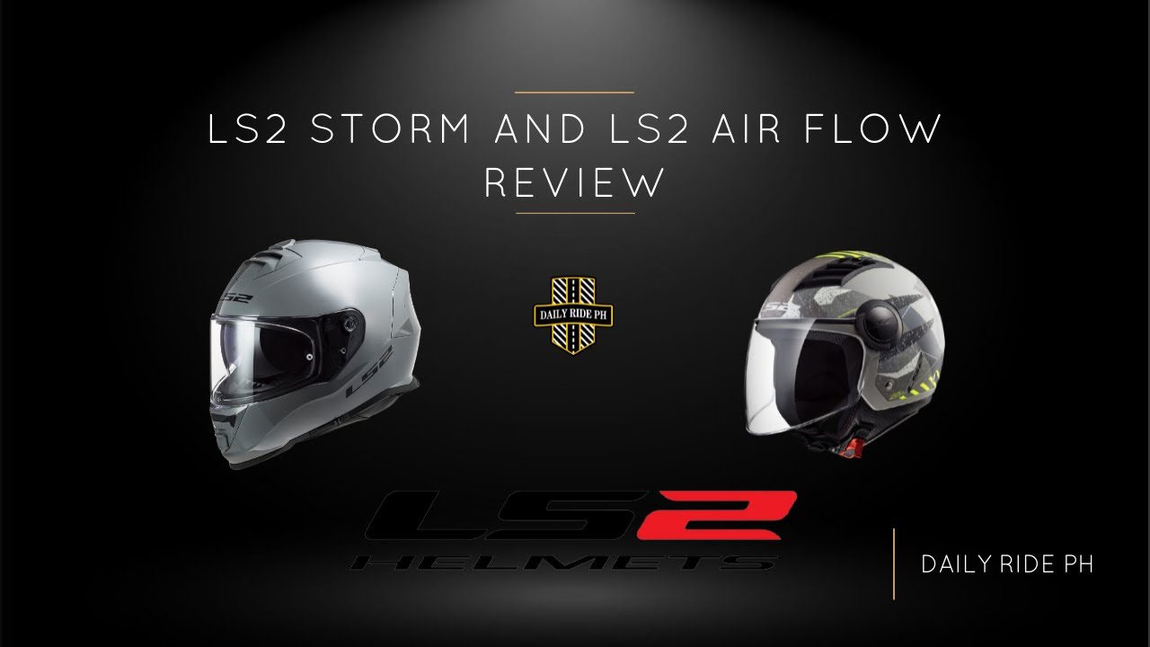 LS2 STORM and LS2 AIRFLOW HELMET REVIEW - YouTube
