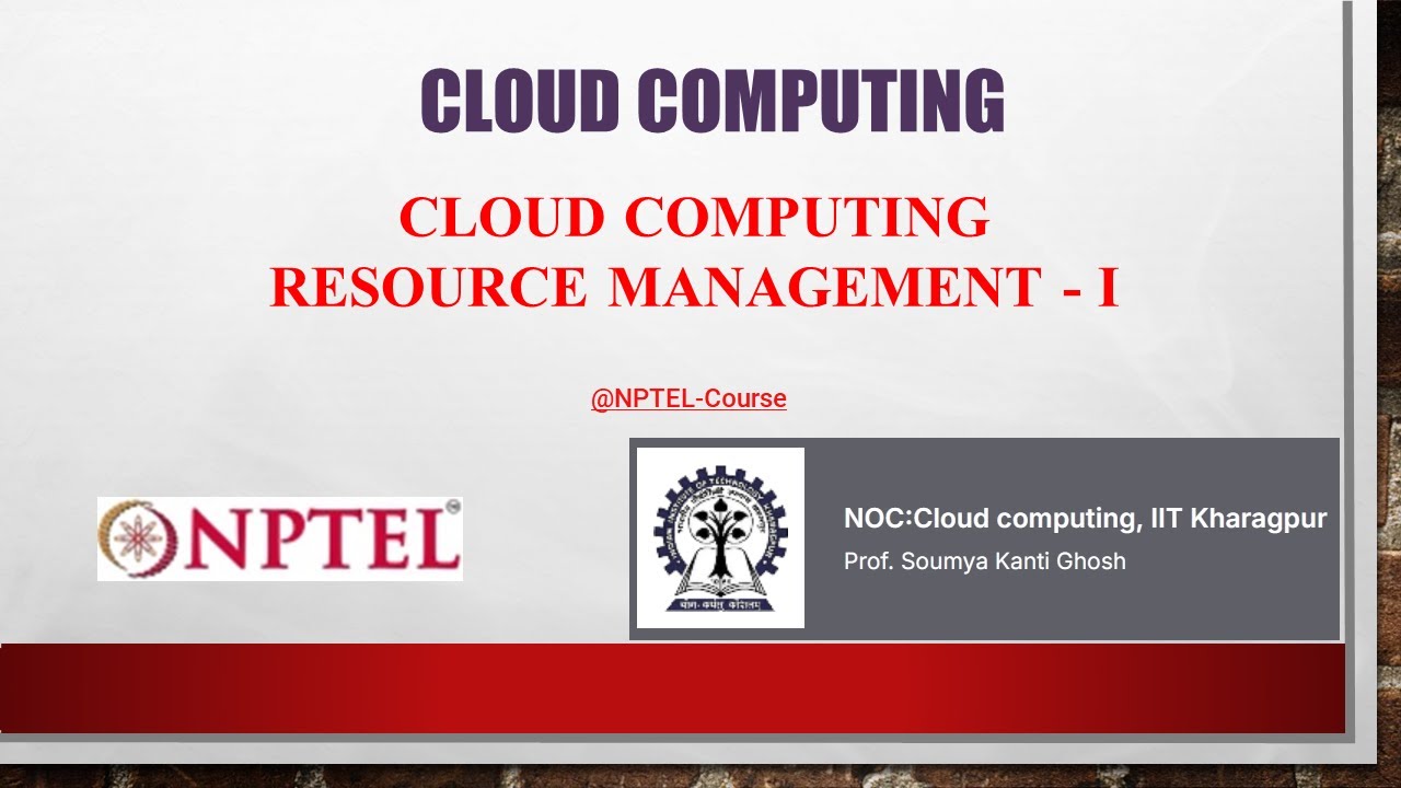 CLOUD COMPUTING RESOURCE MANAGEMENT - I - YouTube