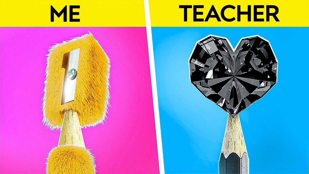 TEACHER vs. STUDENT DRAWING CHALLENGE || Fresh Art Hacks! How to Create ...