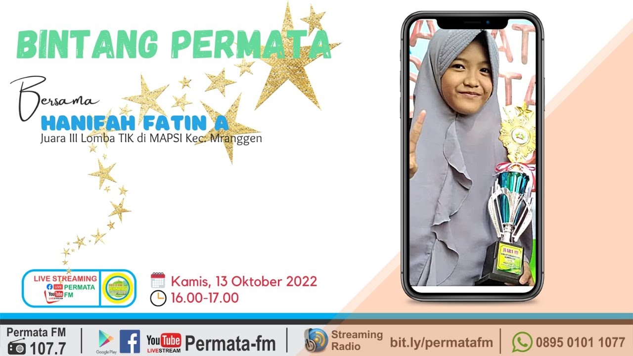 BINTANG PERMATA Bersama Kak Hanifah Juara III Lomba TIK di MAPSI Kec ...