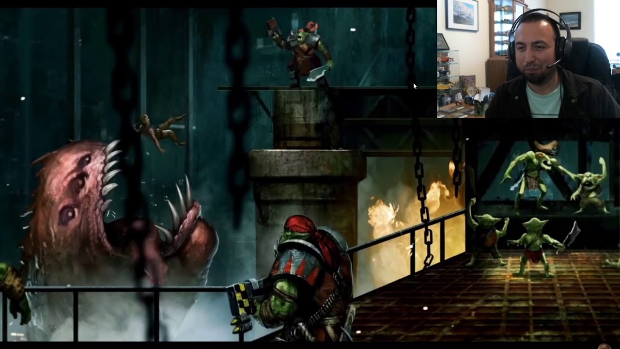 ORKS Warhammer 40k battlefleet Gothic Reaction - YouTube