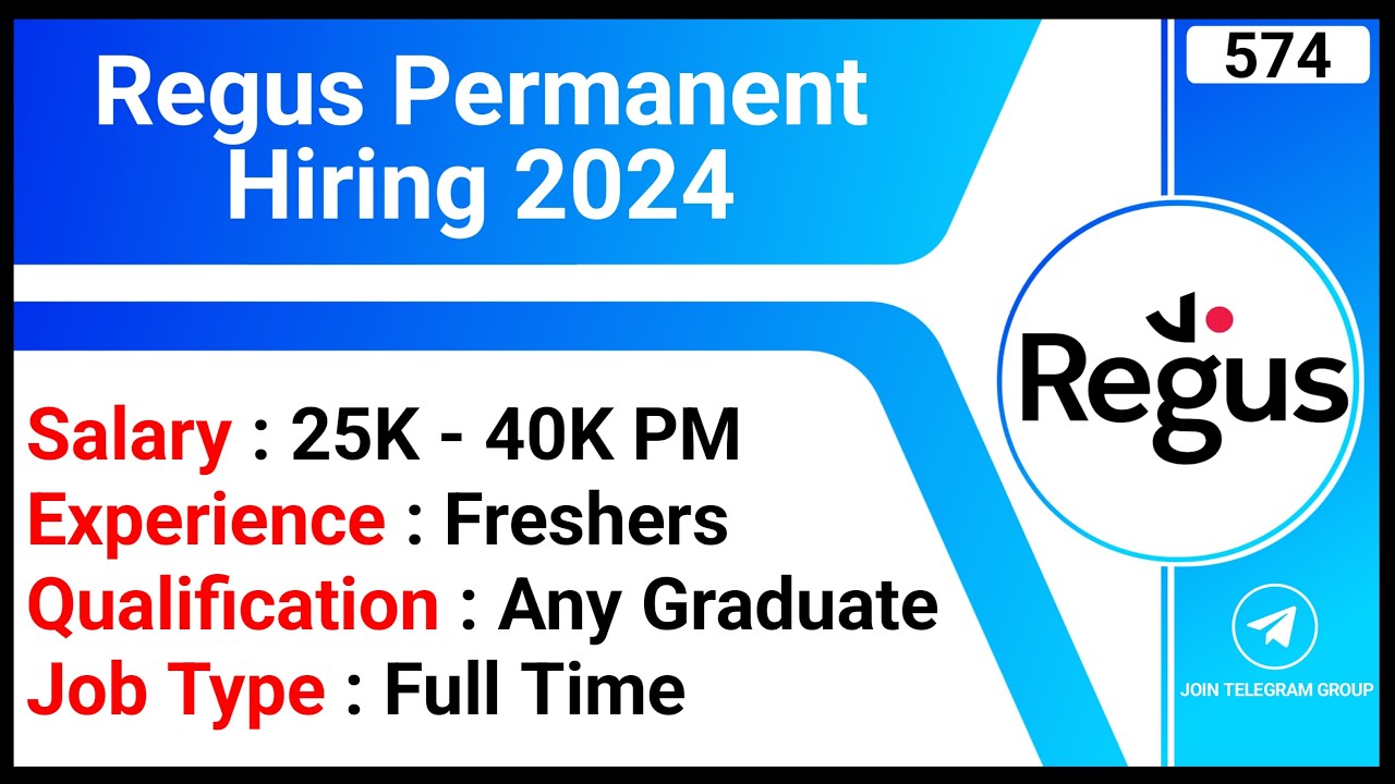Regus Permanent Hiring 2024 | Salary 25K - 40K Per Month | Full Time ...