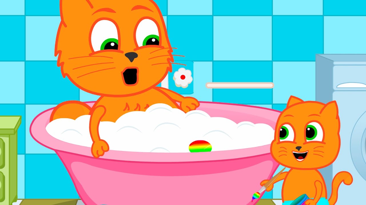 Cats Family en Français - Jacuzzi Multicolore Dessin Animé 2022 en ...