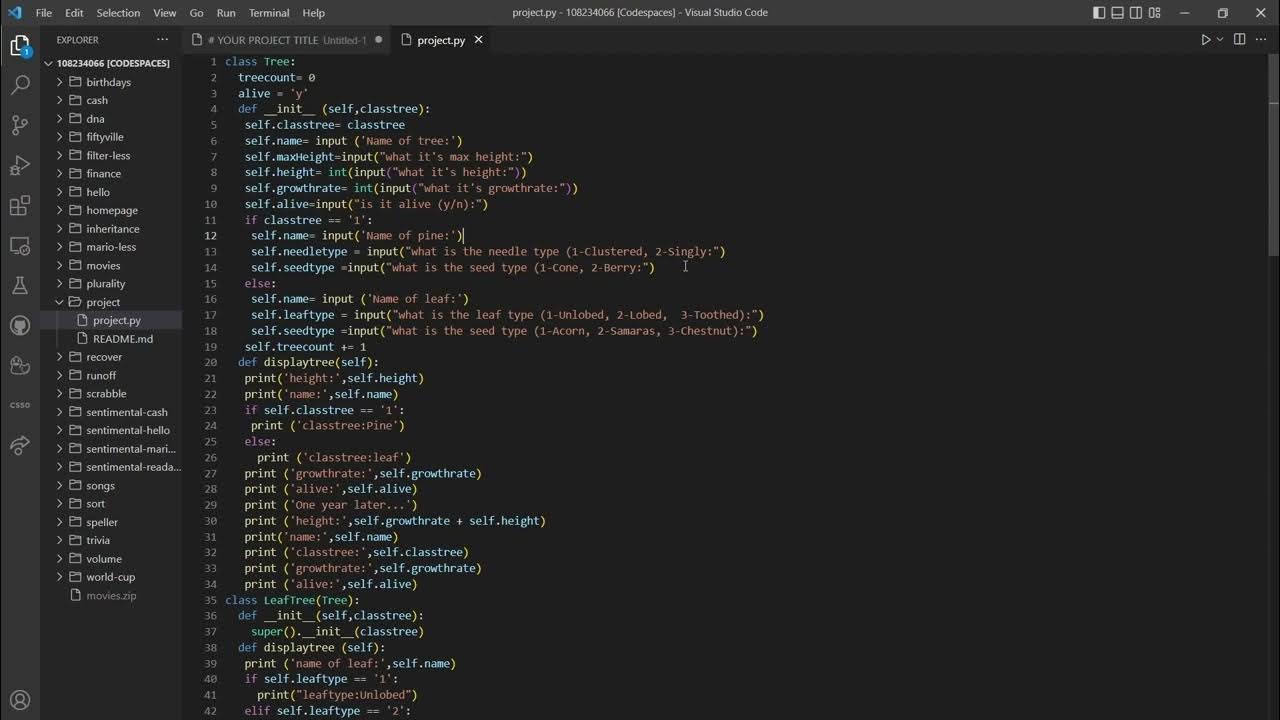 Cs50 Final Project Youtube