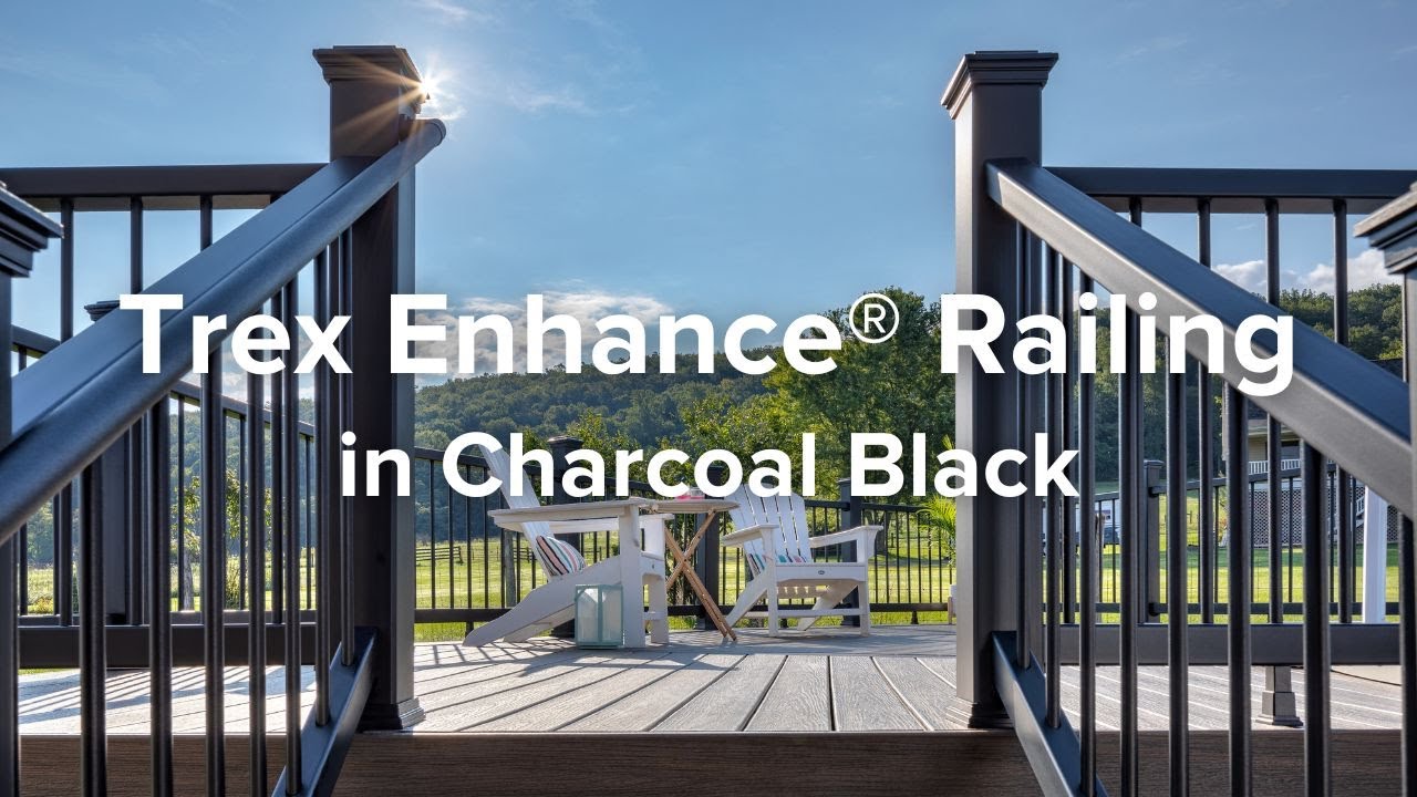 Explore Trex Enhance Railing in Charcoal Black at Lowe's - YouTube