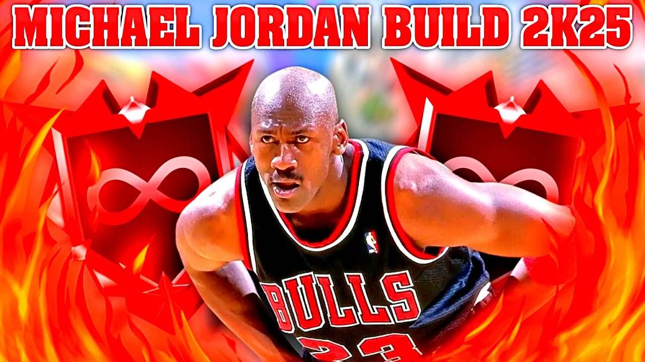 Michael Jordan Build 2k25!!! Best 2 Way Inside the Arc Menace Build for ...