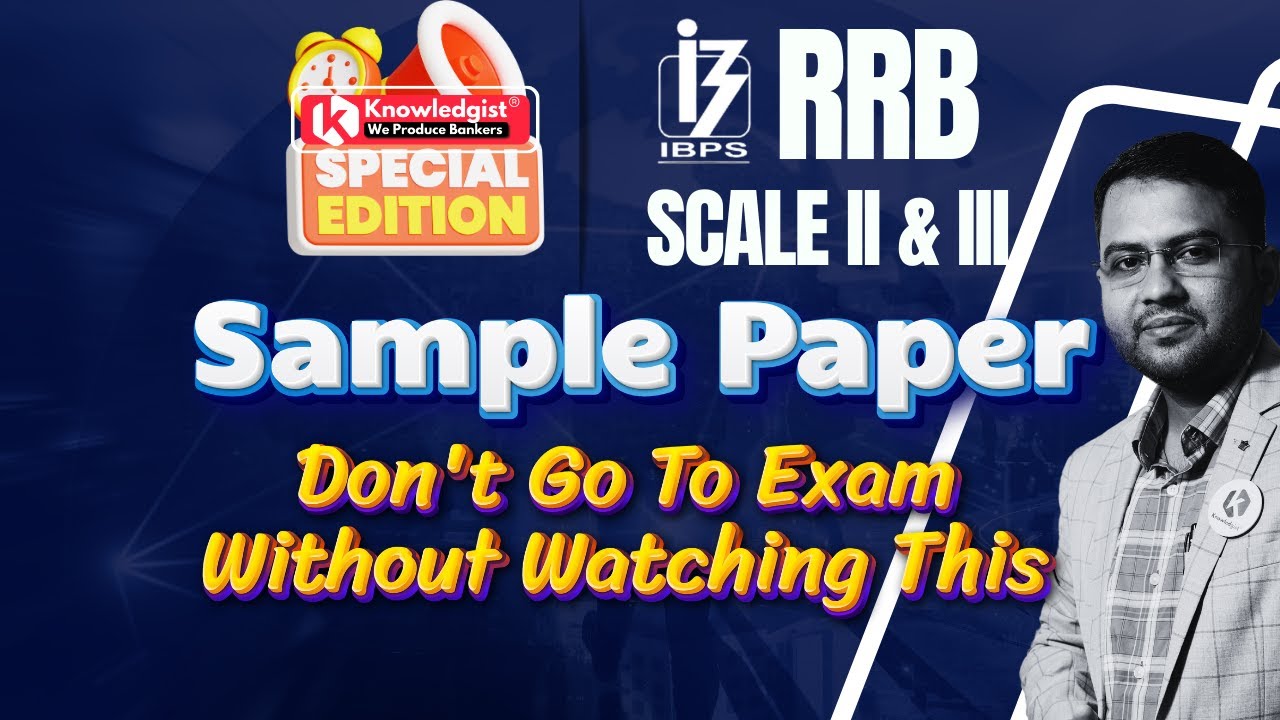 Sample paper For IBPS RRB Scale II & III Exam 2024 | Don't Go To Exam ...