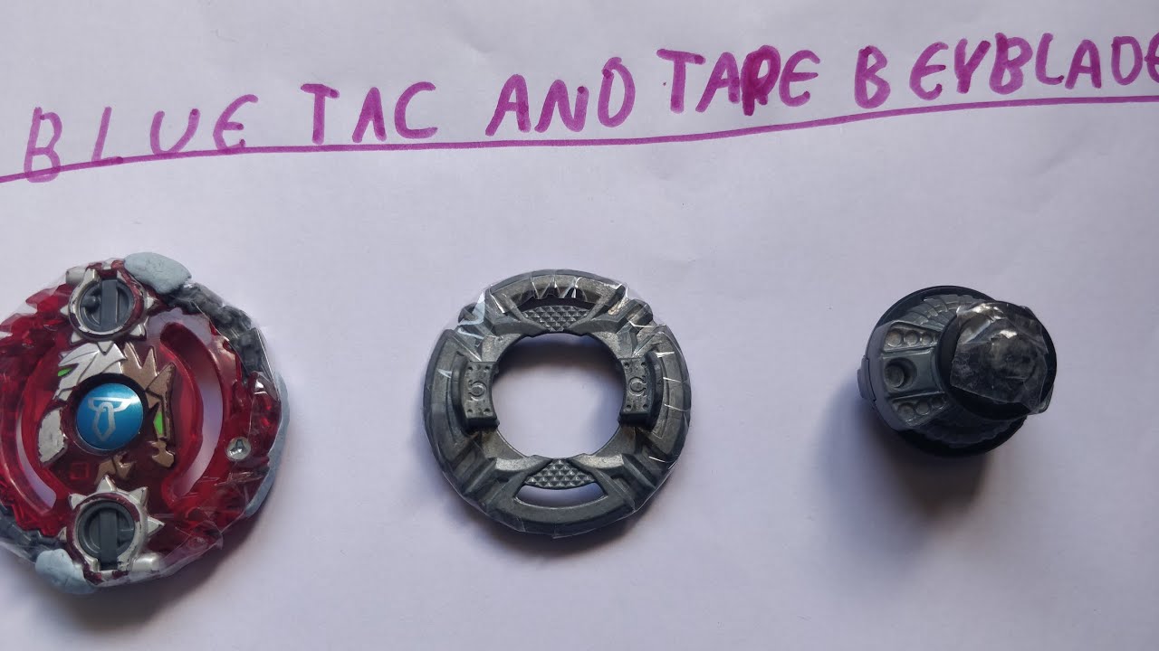 blue tac and tape bey Vs normal beys - YouTube