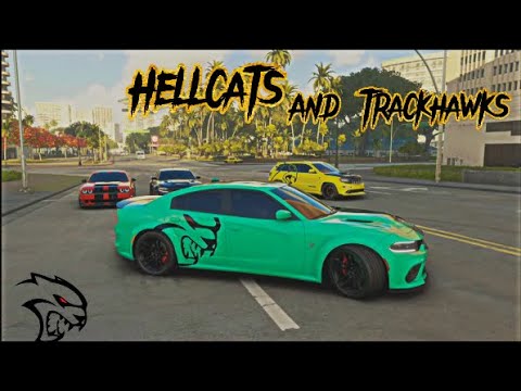 HELLCATS AND TRACKHAWKS CUTTING UP | THE CREWMOTORFEST - YouTube