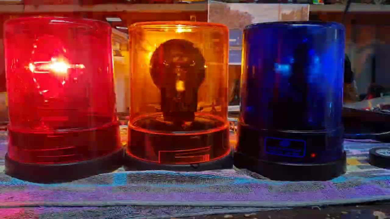HELLA KL700 Red, Amber & Blue Beacons - YouTube