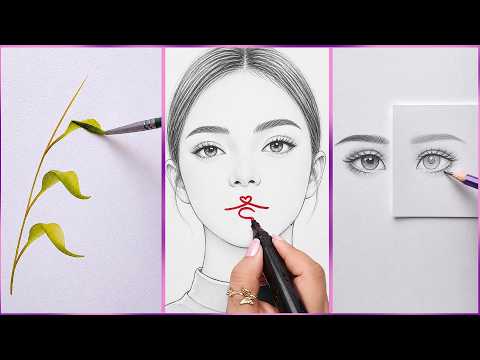 Easy art hacks /20 Art ideas When You’re Bored / painting/ How to drawing