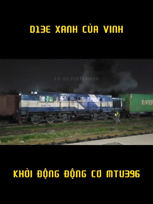 D13E-718 KHỞI ĐỘNG ĐỘNG CƠ MỚI #silvertrainvn #d13e718 #mtu396 #dongco ...