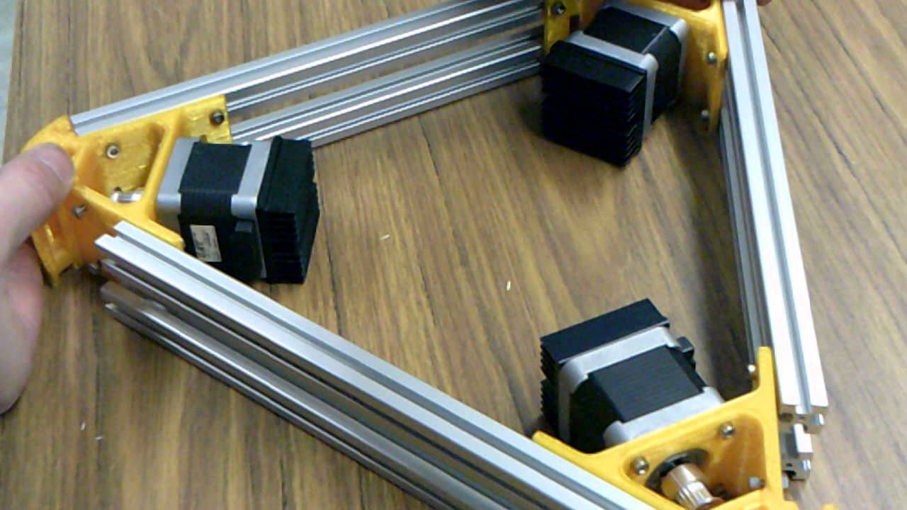 Kossel Mini Build (14 of ?) Base Final Assembly 2 - YouTube