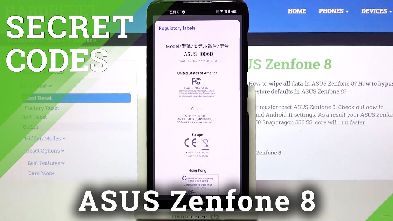 Secret Codes ASUS ZenFone 8 – Hidden Modes / Test Menu - YouTube