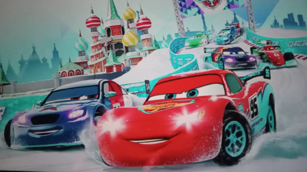 Cars 2 Ice Racers Snowdrift Spinout Playset Review - YouTube
