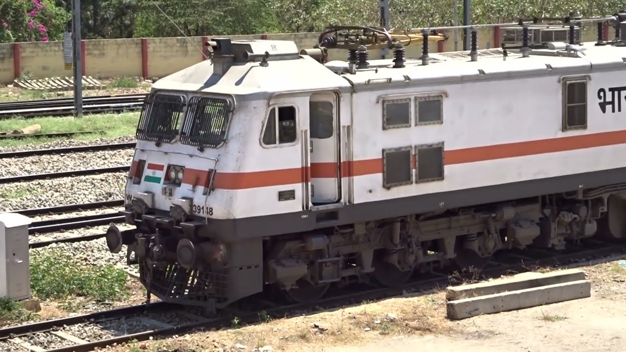 Pantograph Closing | Indian Locomotive Class WAP 7 - YouTube