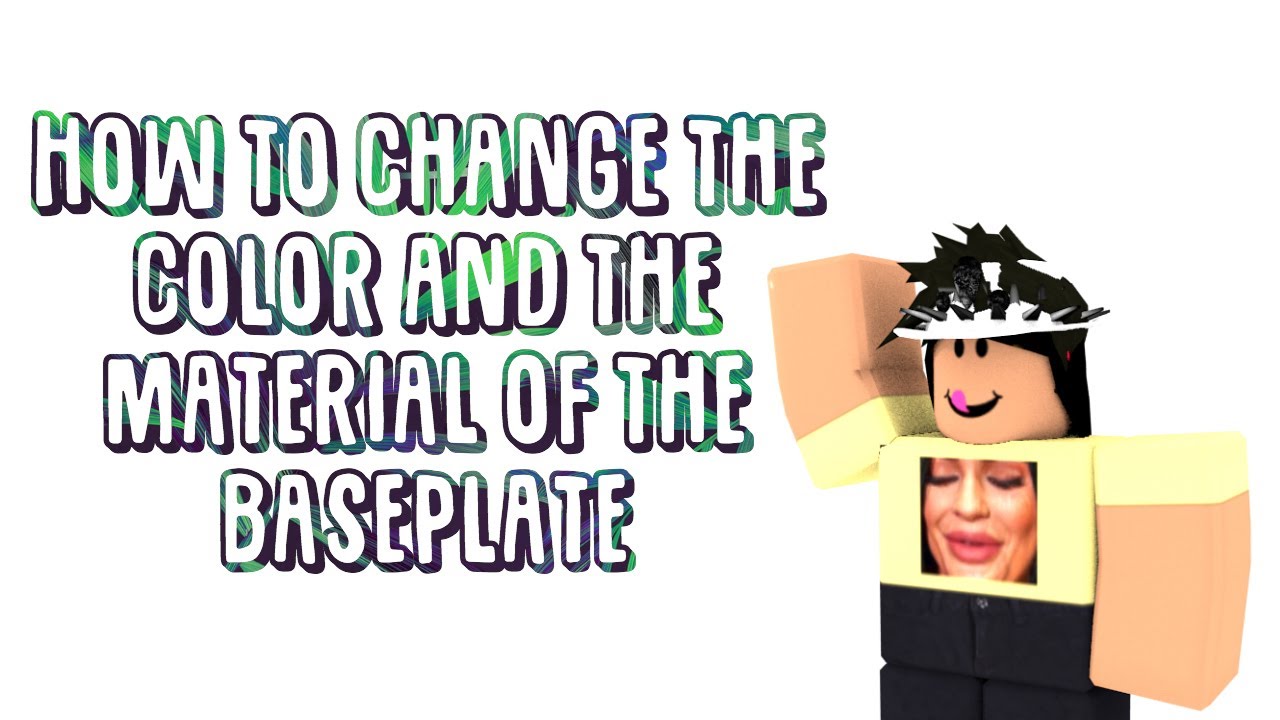 How to change the color of your baseplate and how to resize it (RBLX ...