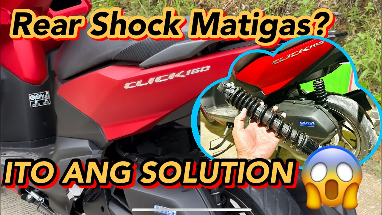Honda Click 160 | REAR SHOCK PROBLEM SOLVED | TAGTAG PROBLEM NAAYOS? 😱 ...