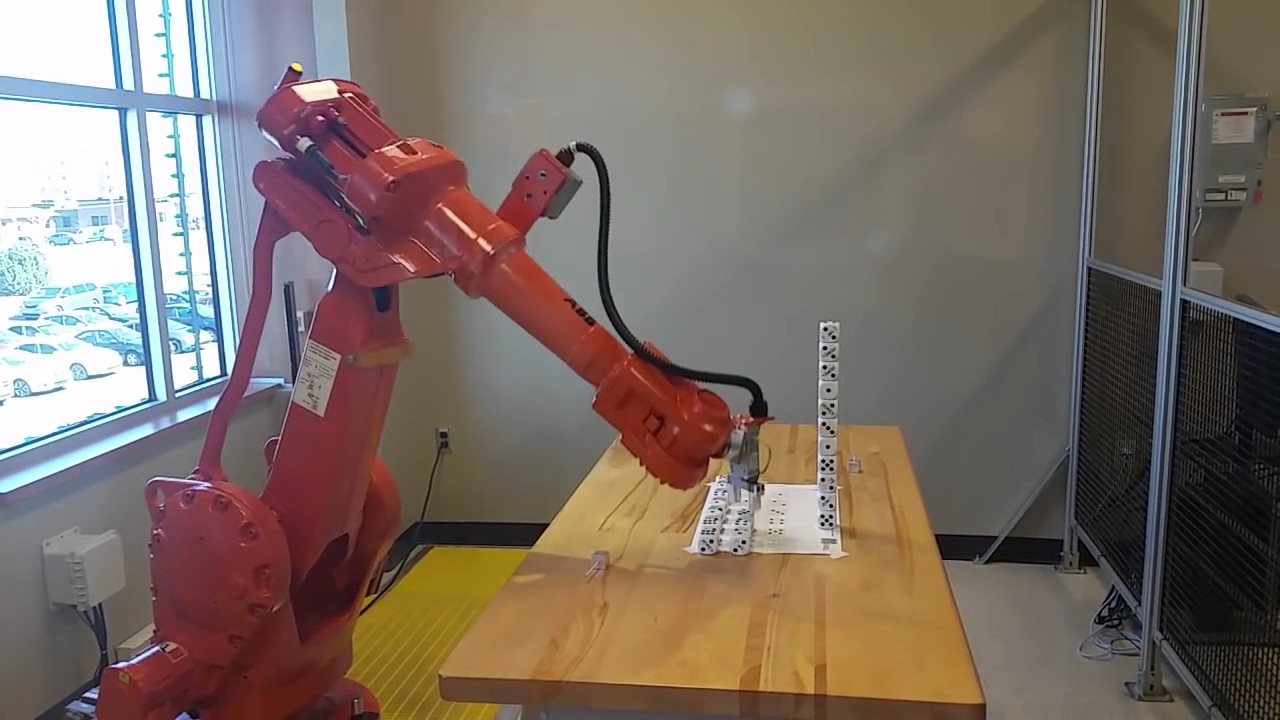 Abb robot collision - YouTube