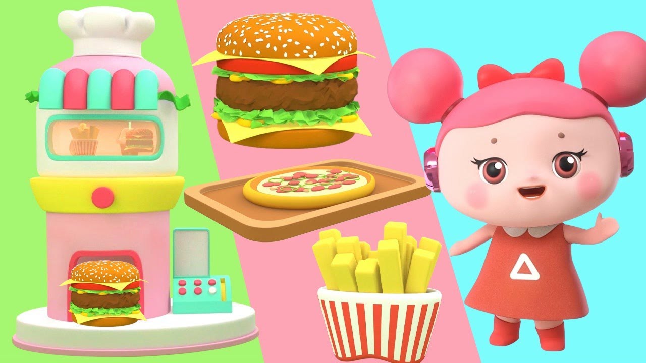 Pumpkin Baby Learning Food And Beverage Names | 3D Cartoon Learning ...