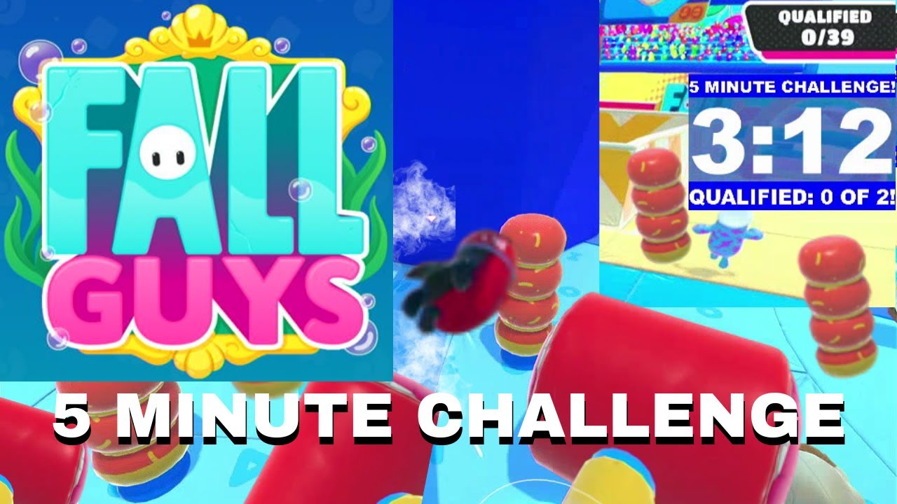FALL GUYS 5 MINUTE CHALLENGE - YouTube