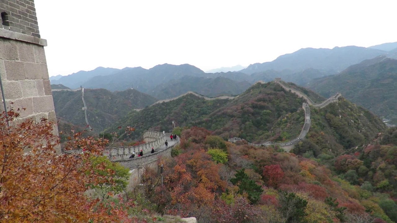 Vista panorámica de la muralla China en badalin - YouTube